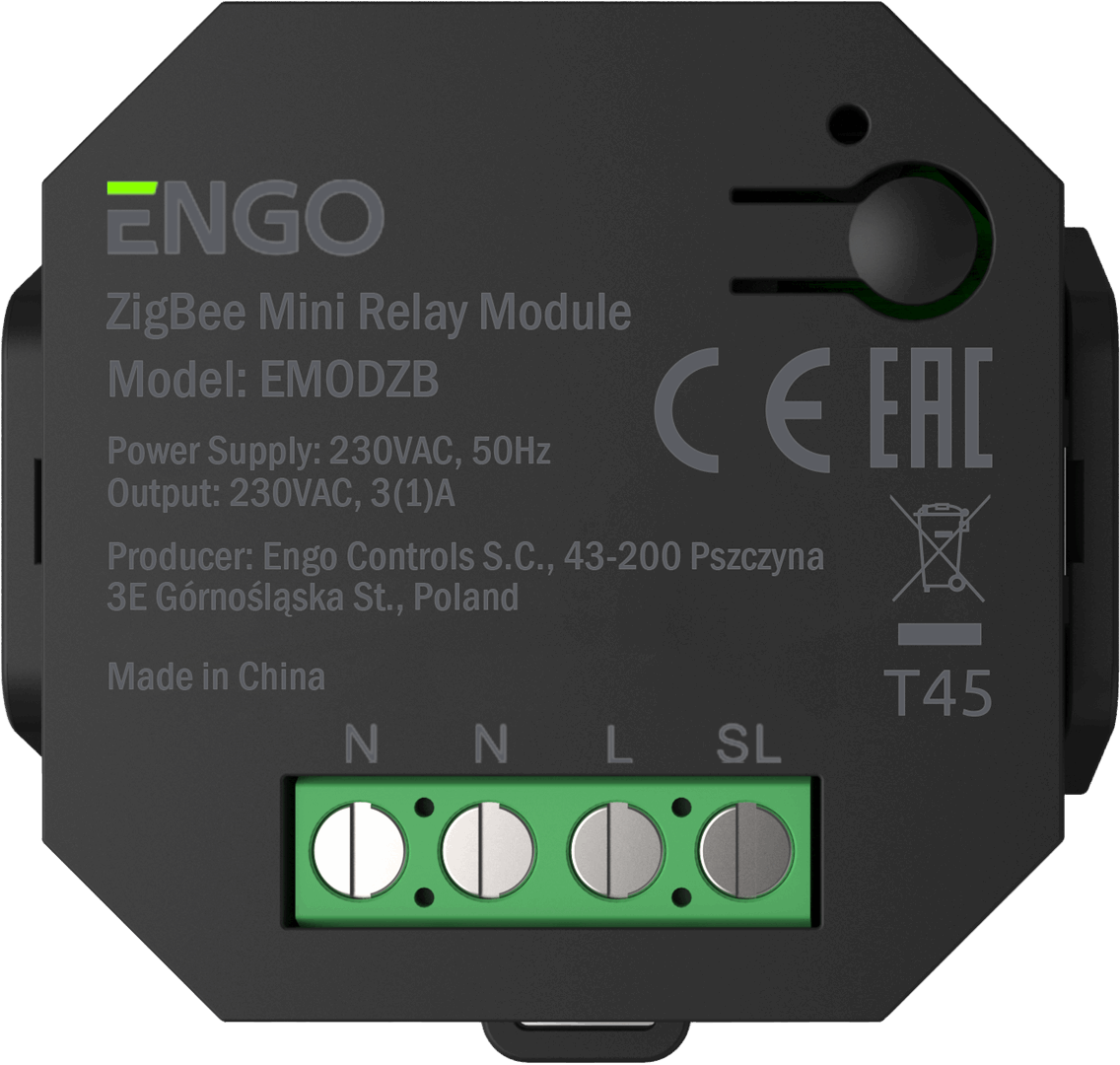 Engo EMODZB belaidė rėlė (Zigbee) - Paltaja