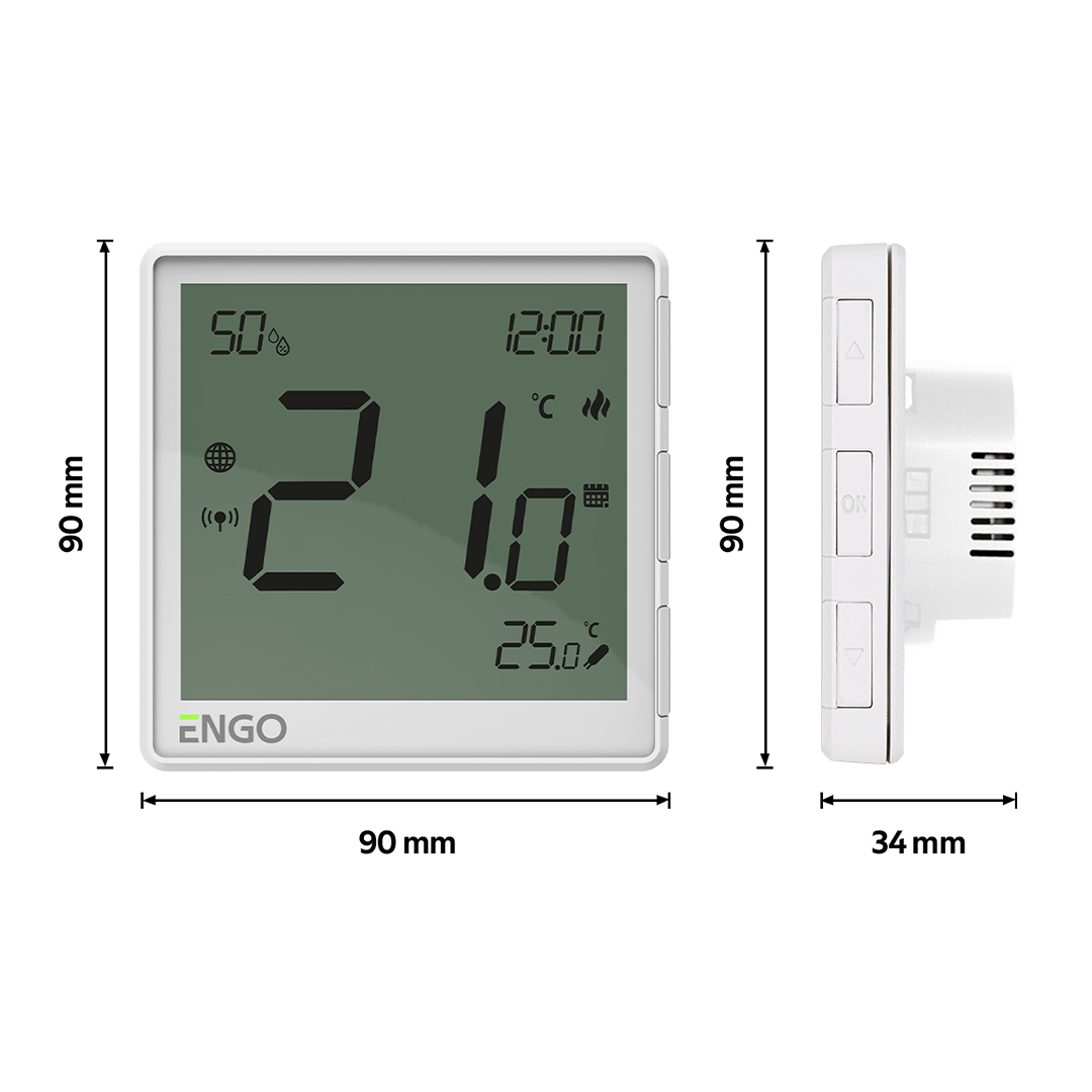 Laidinis termostatas Engo EONE230W - Paltaja