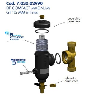 Magnetinis šildymo sistemos filtras 1 1/4" - Paltaja