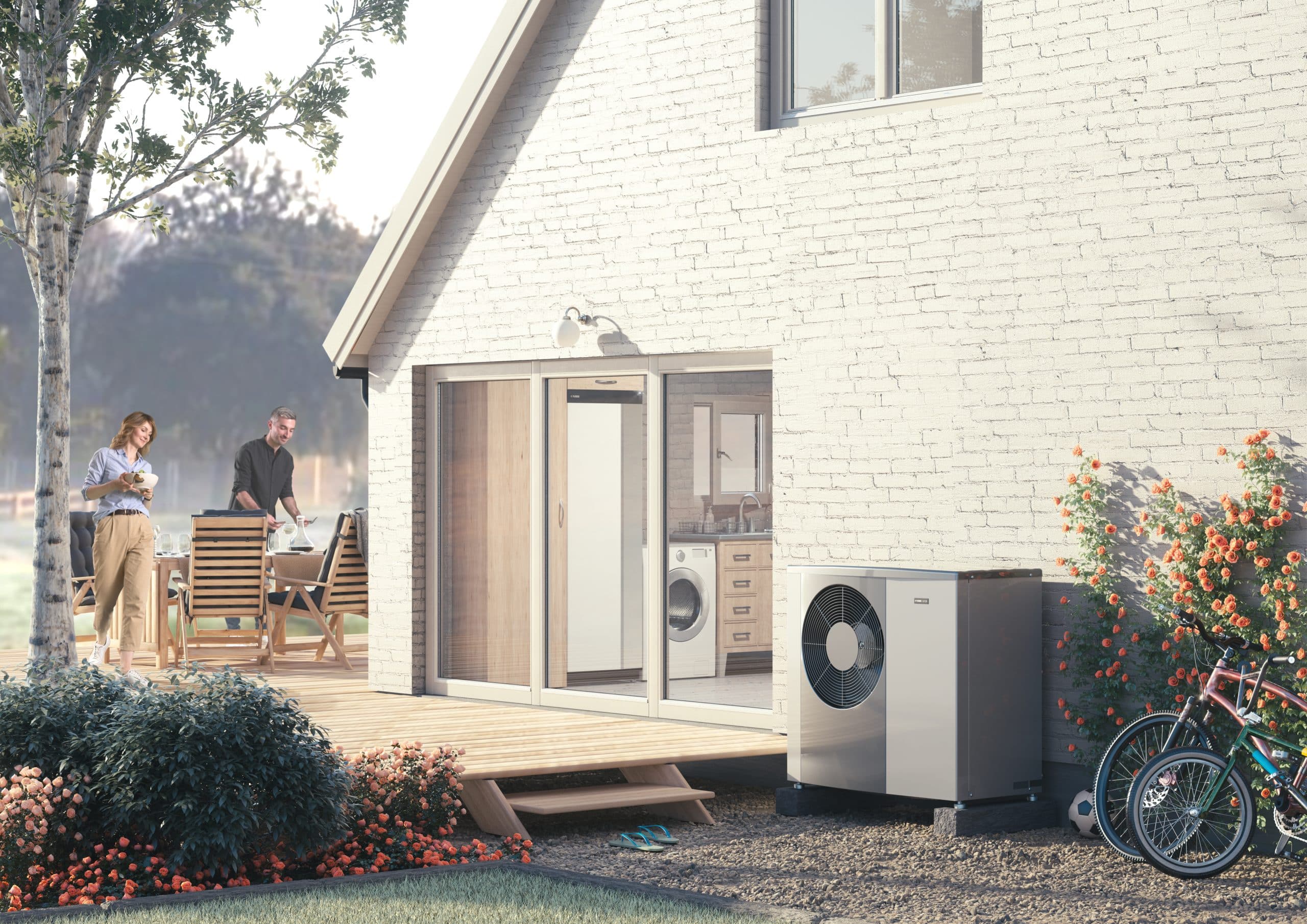 Šilumos siurbliai Nibe S2125+VVM225 8kW R290 - Paltaja